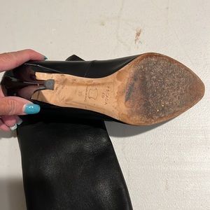 Shoes | Beautiful Escada Leather Over The Knee Boots 4 Inch Heel | Poshmark